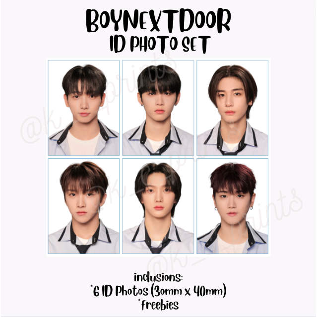 Boynextdoor Passport ID 2x2 Jaehyun Sungho Taesan Riwoo Woonhak Leehan ...