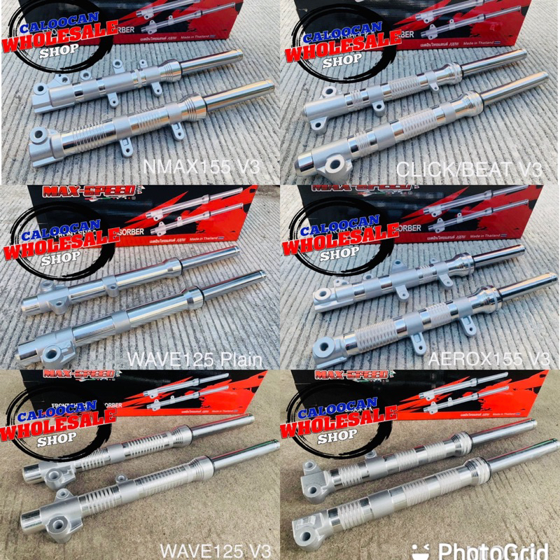 MAXSPEED LIGHTEN FRONTSHOCK ASSEMBLY WAVE | MIO | NMAX | AEROX | CLICK | SNIPER 150 | Shopee ...