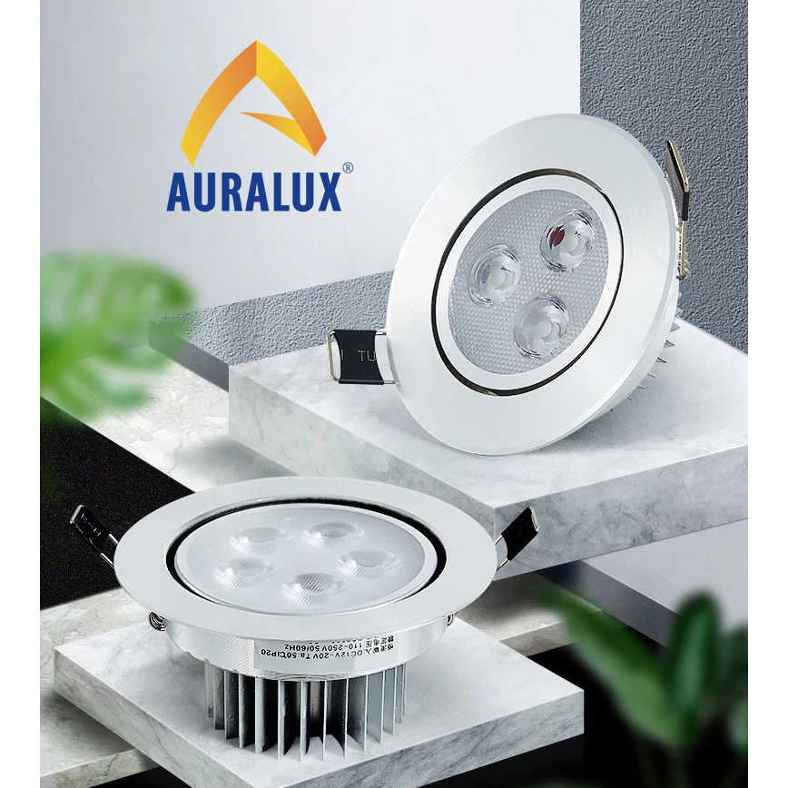Auralux LED Downlight Recessed Directional Pinlight 3W/5W/7W Daylight ...