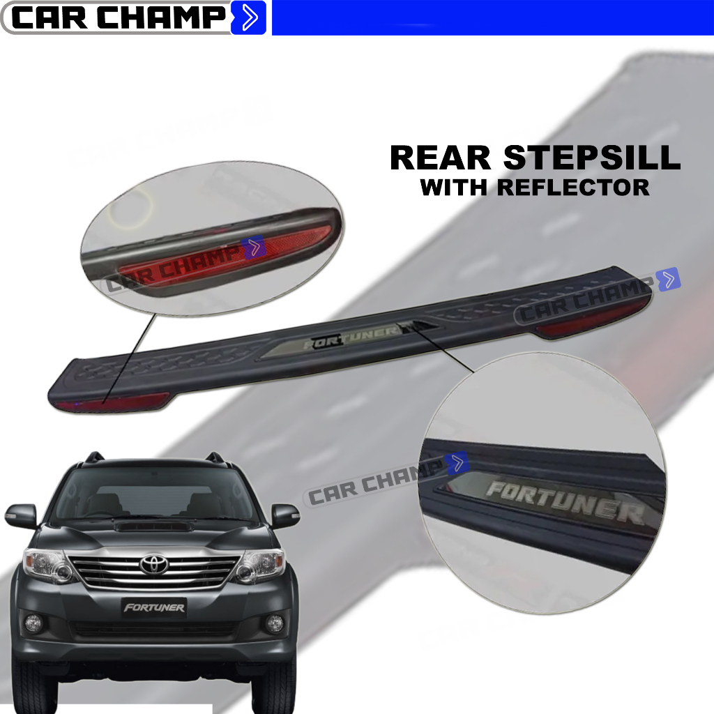 Toyota Fortuner 2005 to 2015 OEM Rear Stepsill W/ Reflector Rear Bumper ...