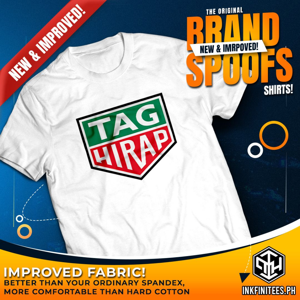 Inkfinitees - Brand Spoofs Edition T-Shirt (Tag Heuer / Tag Hirap ...