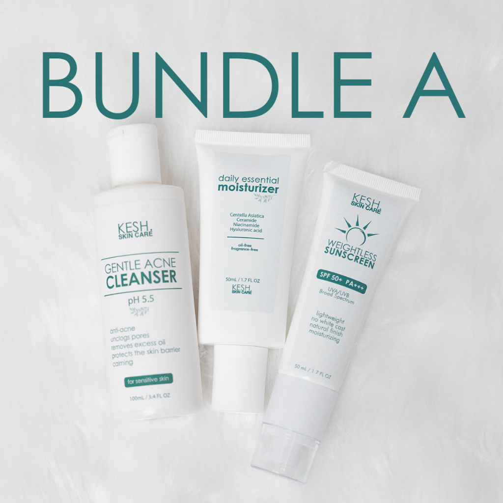 KESH Radiant Bundle A [ Gentle Salicylic Cleanser + Sunscreen ...