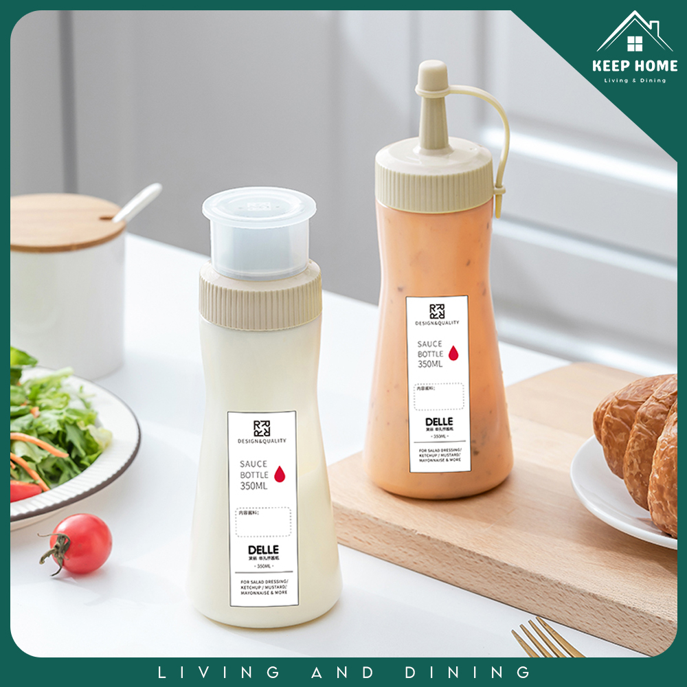Keep Home 350ml Squeeze Bottle Ketchup Honey Powder Condiment Dispenser ...