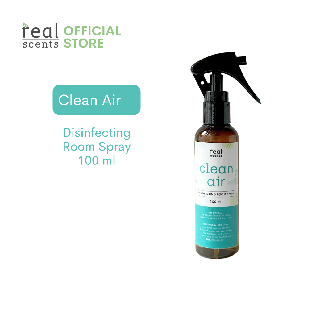 Real Scents Clean Air Disinfecting Room Spray 100ml Travel Size ...