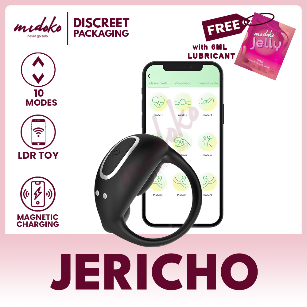 Midoko ShockBar Triple Lock Penis Ring LDR Toy App Based 9 Frequency ...