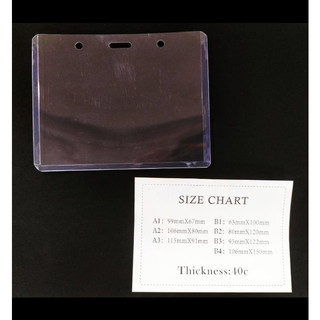Hard Clear Id Case Makapal Id Holder A1, A2, A3, B1, B2, B4 PORTRAIT ...