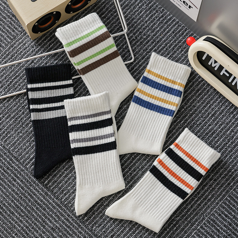 New Trends socks short cotton Aesthetics Pure Cotton White/stripes ...