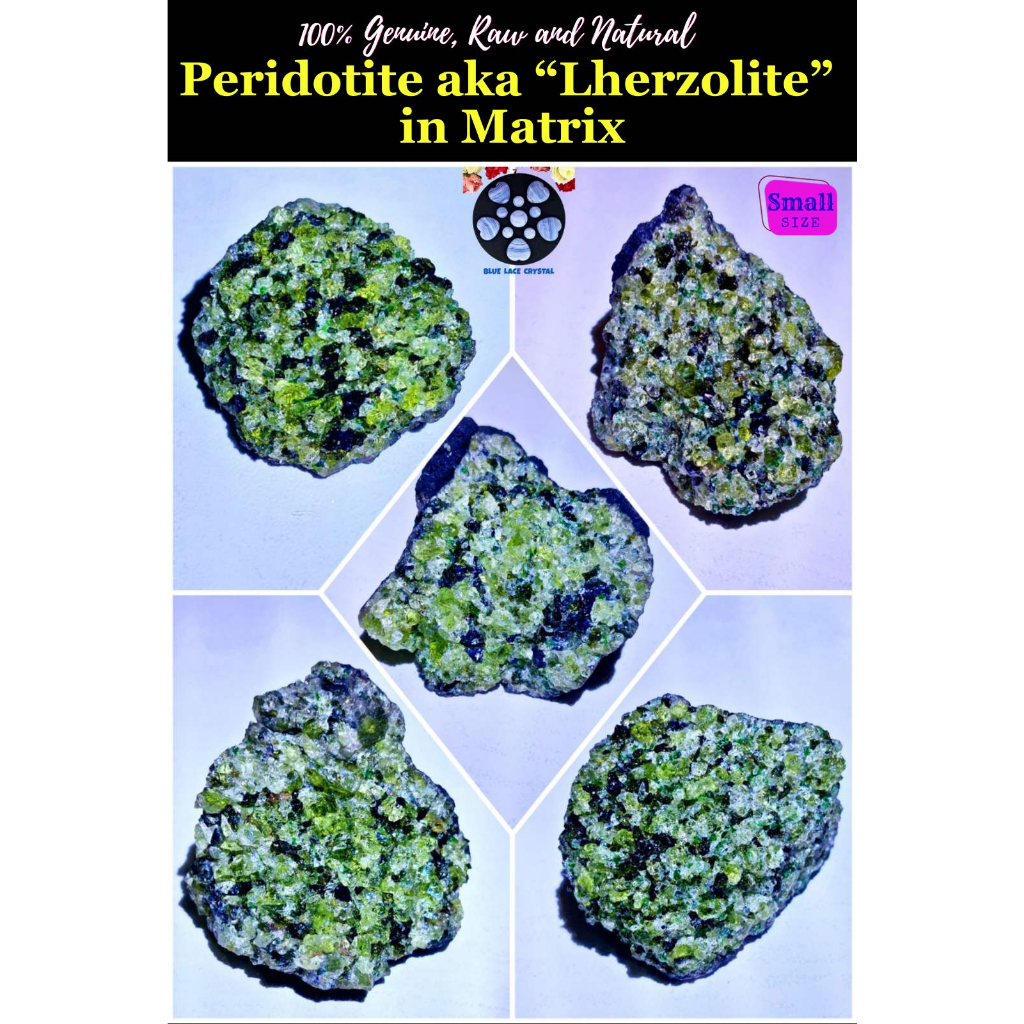 Peridotite aka “Lherzolite” in Matrix (Small) | 100% Natural, Raw/Rough ...
