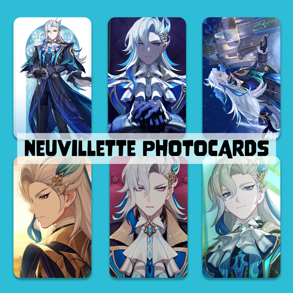 Genshin Impact Photocards - NEUVILLETTE Textured Photocards Front and ...