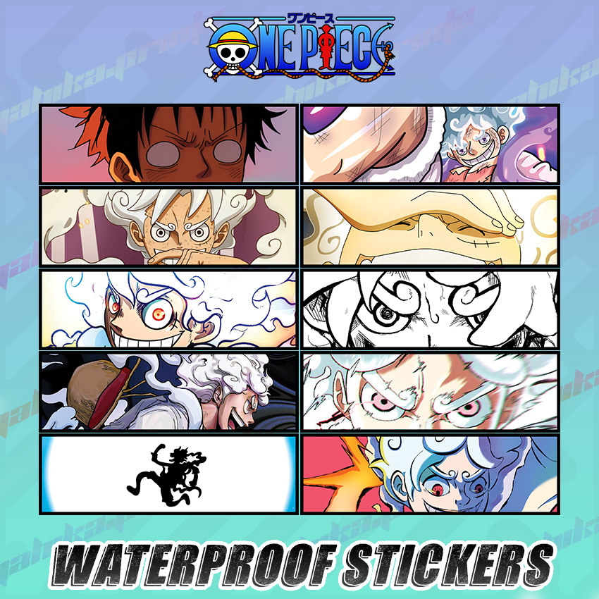 MONKEY D. LUFFY】 EYE SLAP STICKER SET 2 ( ONE PIECE ) | LAMINATED VINYL ...
