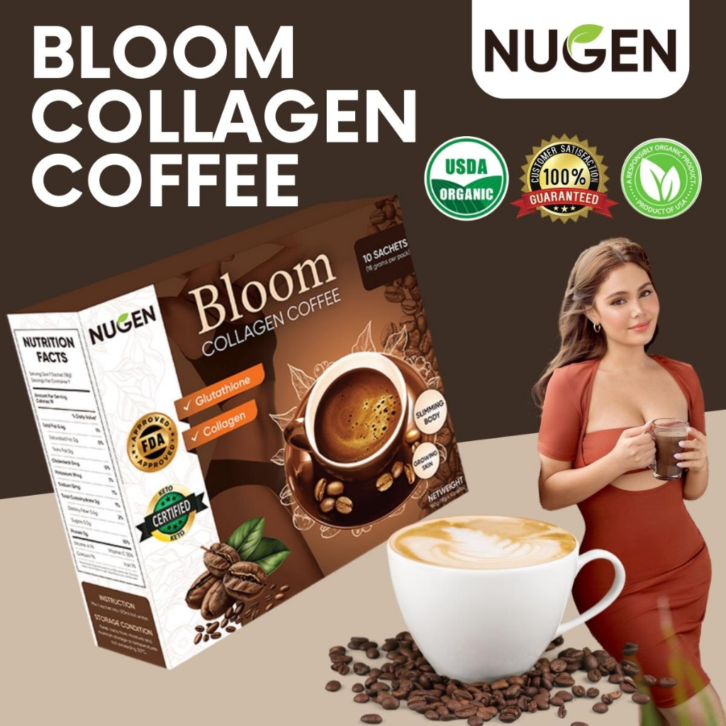 [AVAILABLE] NUGEN Bloom Collagen Coffee Original 100% Robusta Coffee ...