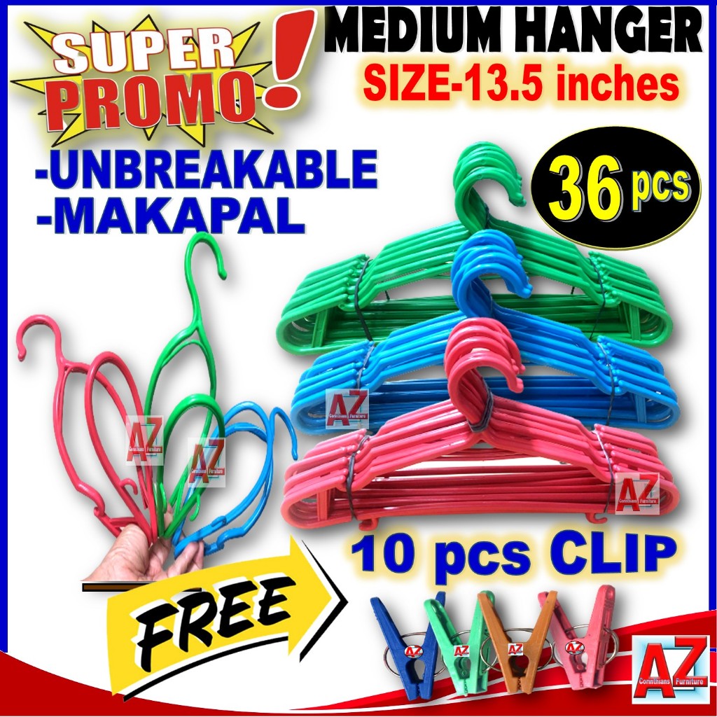 UNBREAKABLE Hanger 36 PCS/ 3 Dozen- For Adults -UNBREKABLE | Shopee ...
