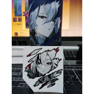 Genshin Impact: Arlecchino [ Scratch Sticker| Laminated Waterproof ...