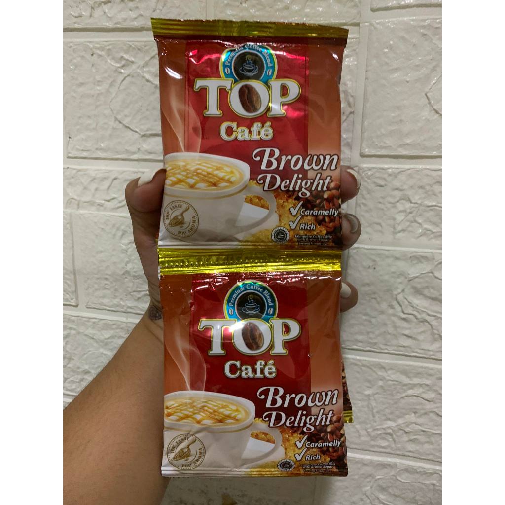 TOP Cafe Brown Delight 25g (20pcs)/ Brewed 3-in-1 22g (20pcs) | Shopee ...