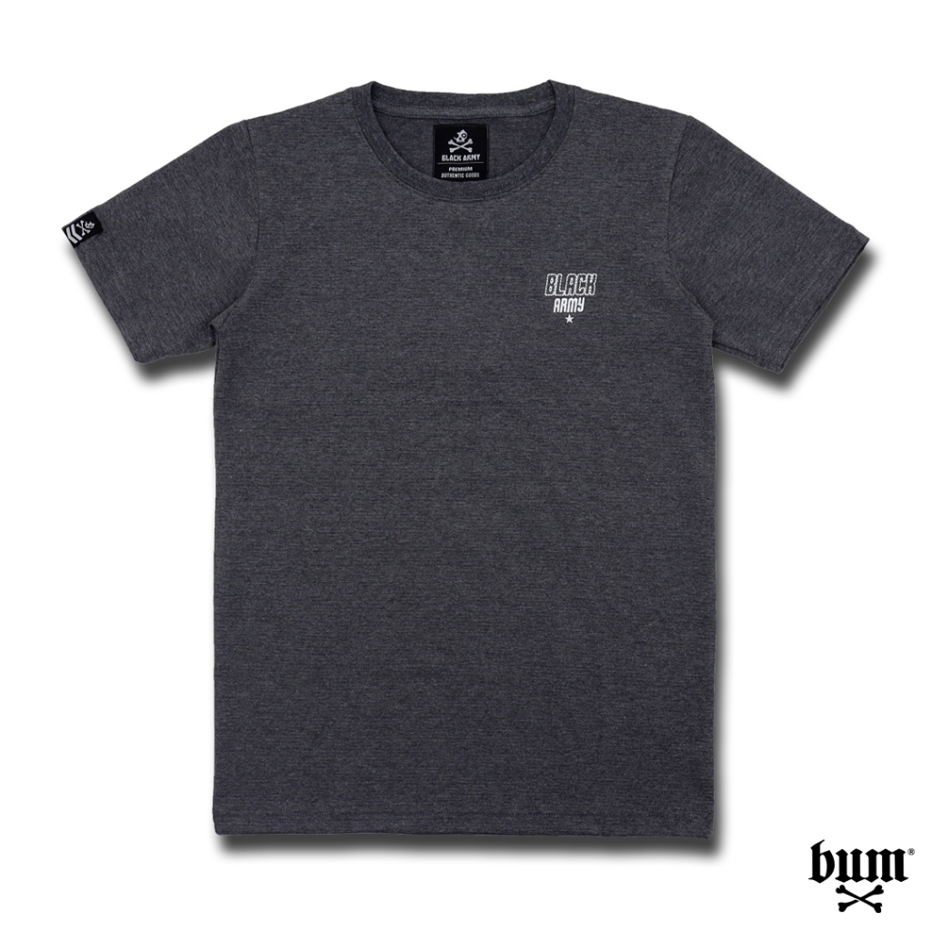 BUM Black Army Spandex Cotton Slim fit Muscle fit Plain t shirts with ...