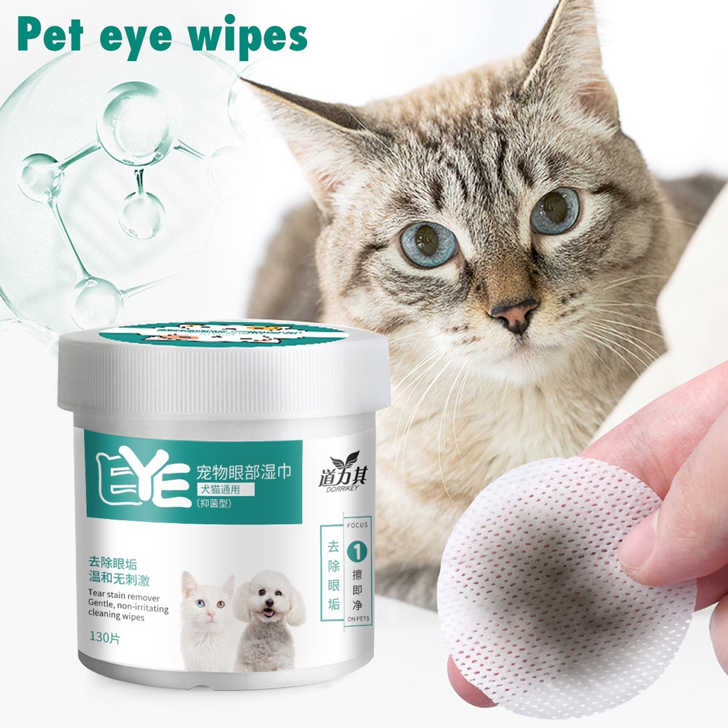 Dog Eye Wipes Pet Eye Wet Wipes Tear Stain Remover Cleaning Paper ...