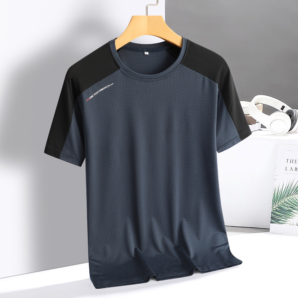 plus size raglan t-shirts for men dryfit breathable tops | Shopee ...