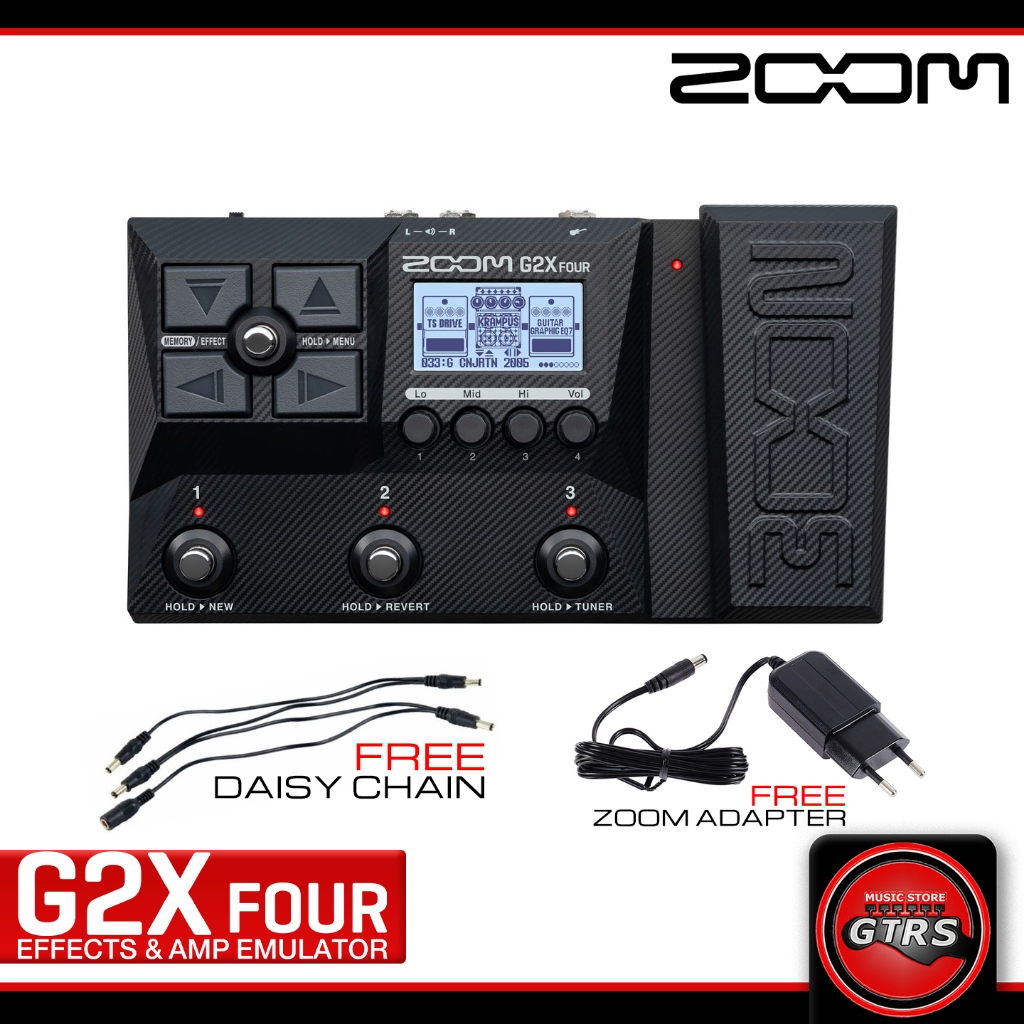 Zoom G2X Four Guitar Multi-Effects Processor with Built-In Expression ...