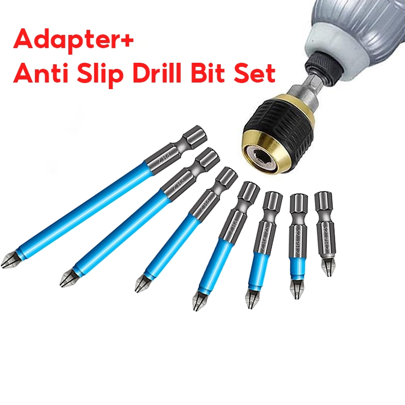 Home Tools 1/4 'Hex Shank Drill Bits Adapter Screwdriver Impact Driver ...