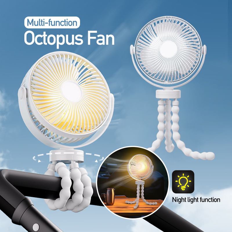 Stroller Fan Portable fan USB Rechargeable mini fan Kipas Handheld ...