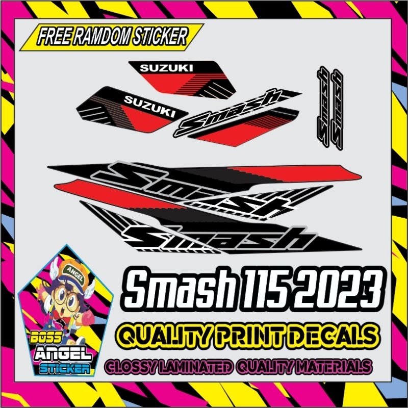 Smash 115 2023 Model Stock Decals | Shopee Philippines