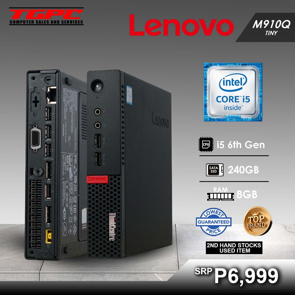 Lenovo Think Centre M910Q MiniPC i5 6th / i3 6th Gen Preloved | Shopee ...