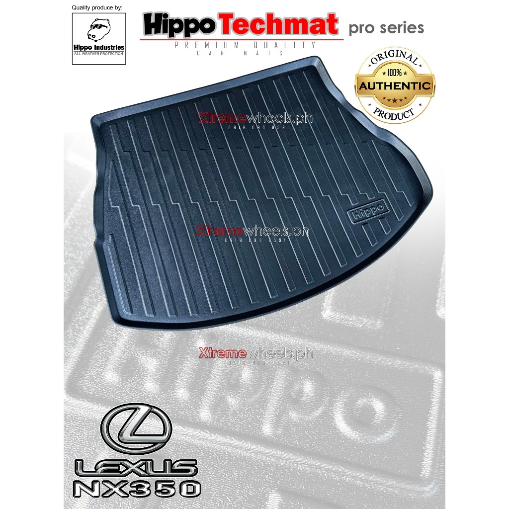 Lexus NX350 2021-2024 Cargo / Trunk Tray only Pro Serries Hippo Techmat ...
