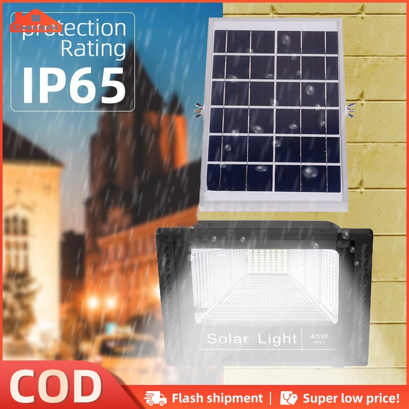 Solar Light 45W Outdoor LED Solar Flood Light Waterproof Street Lamp ...