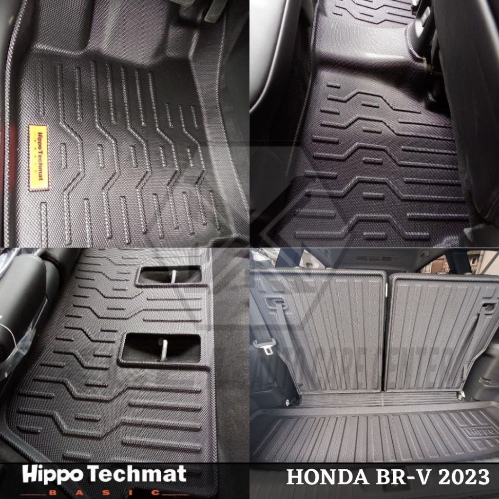 ALL-NEW HONDA BRV 2023-2024 HIPPO TECHMAT BASIC DEEP DISH CAR MATS ...