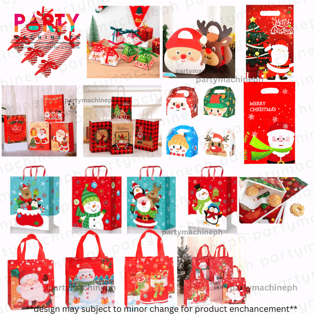 Christmas Paper Bags / Christmas Gift Bags / Christmas Giveaway Bags ...