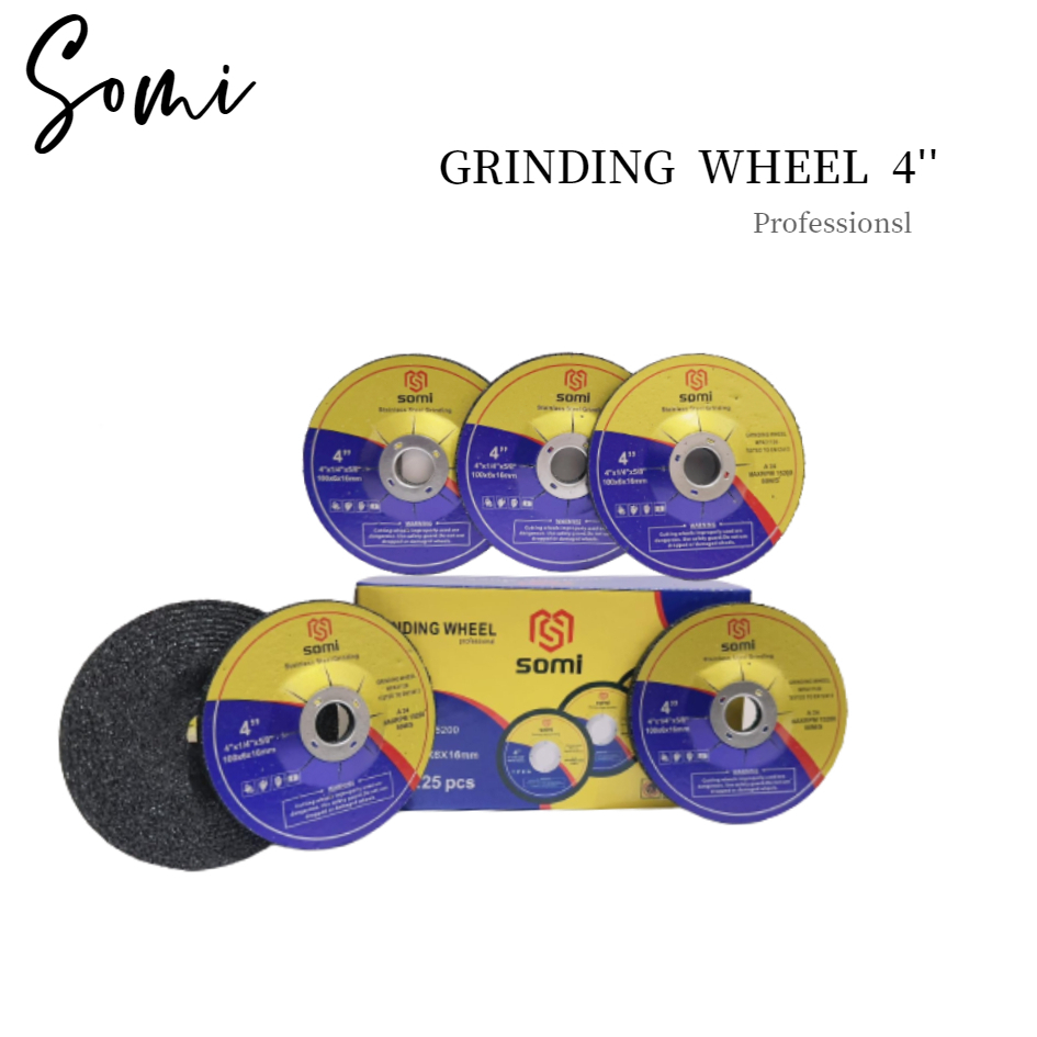 Somi Griding Wheel 4'' Metal Inox Stainless Steel Grinding | Shopee ...