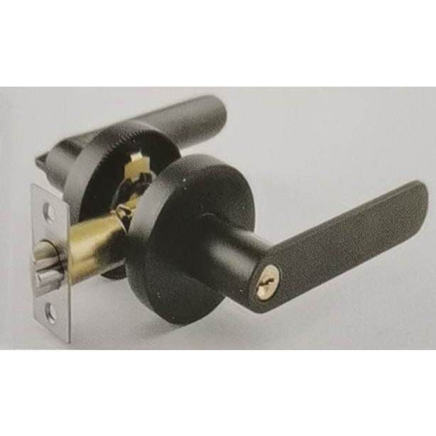 Denco door knob lever lockset DC600BK Matte black Blister pack | Shopee ...