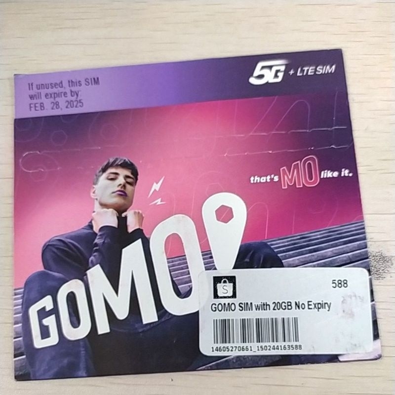 GOMO SIM WITH 20GB NO EXPIRY | Shopee Philippines