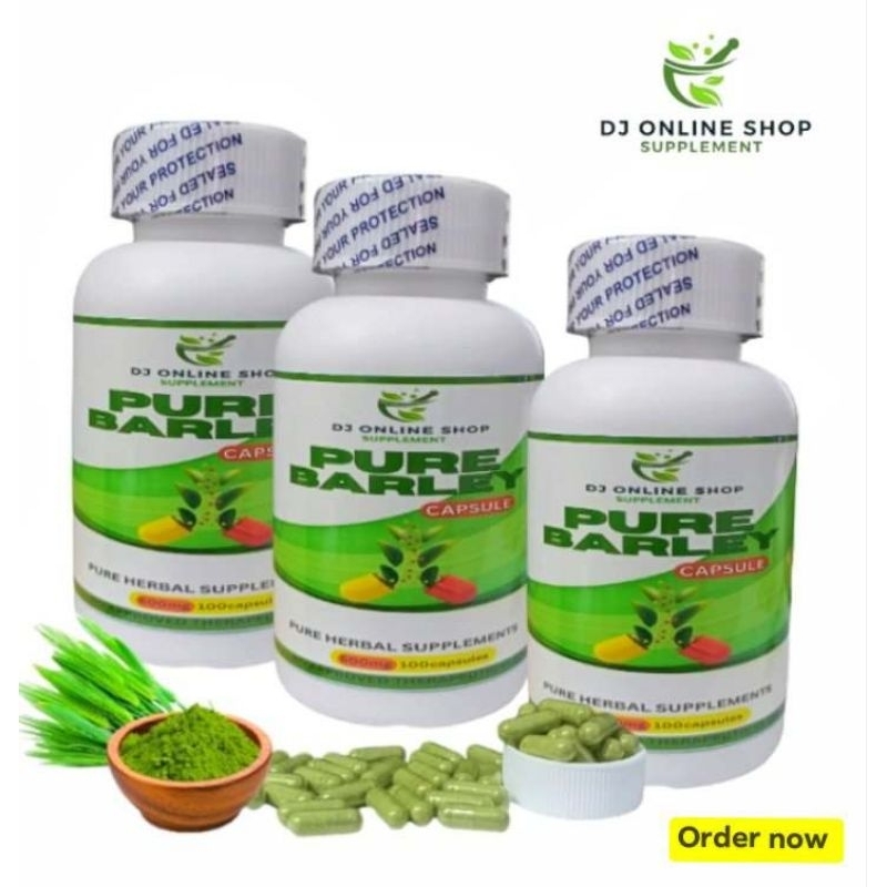 PURE BARLEY Capsule 500mg [ 3 Bottle ] Organic Herbal Capsule FDA ...