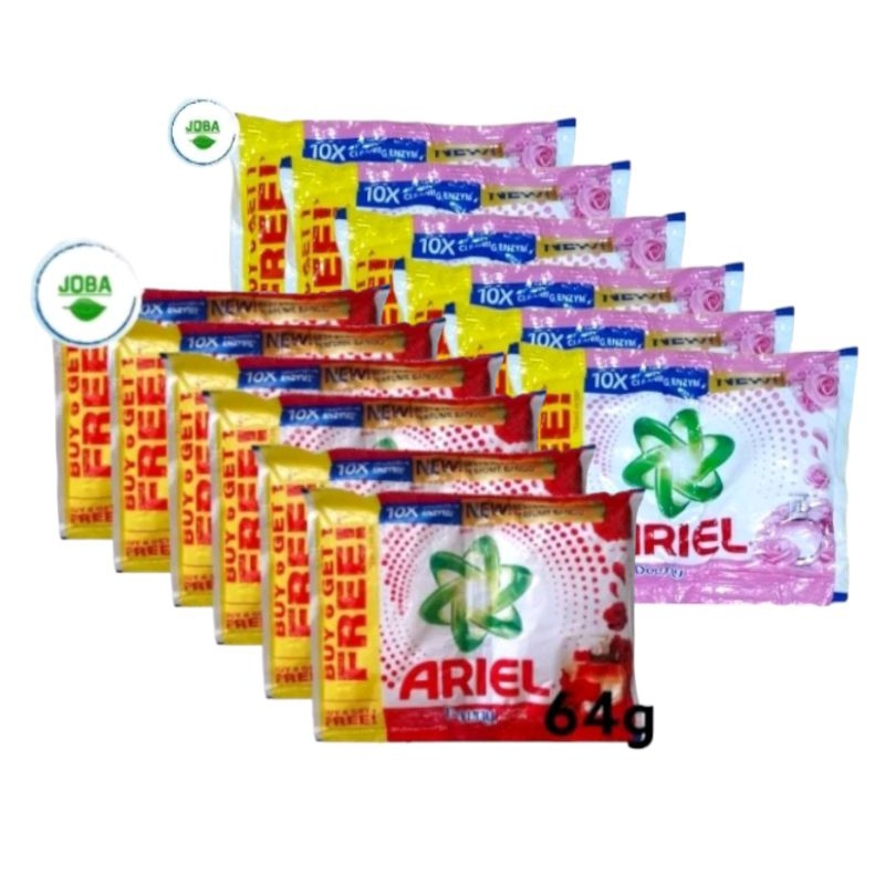 ARIEL POWDER TWIN PACK WITH DOWNY 64G ( 6+1free) | Shopee Philippines
