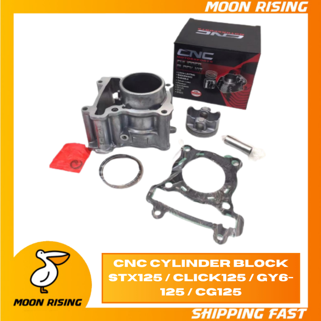 CNC Cylinder Block STX125 STD CLICK125 STD GY6-125 STD CG125 STD ...