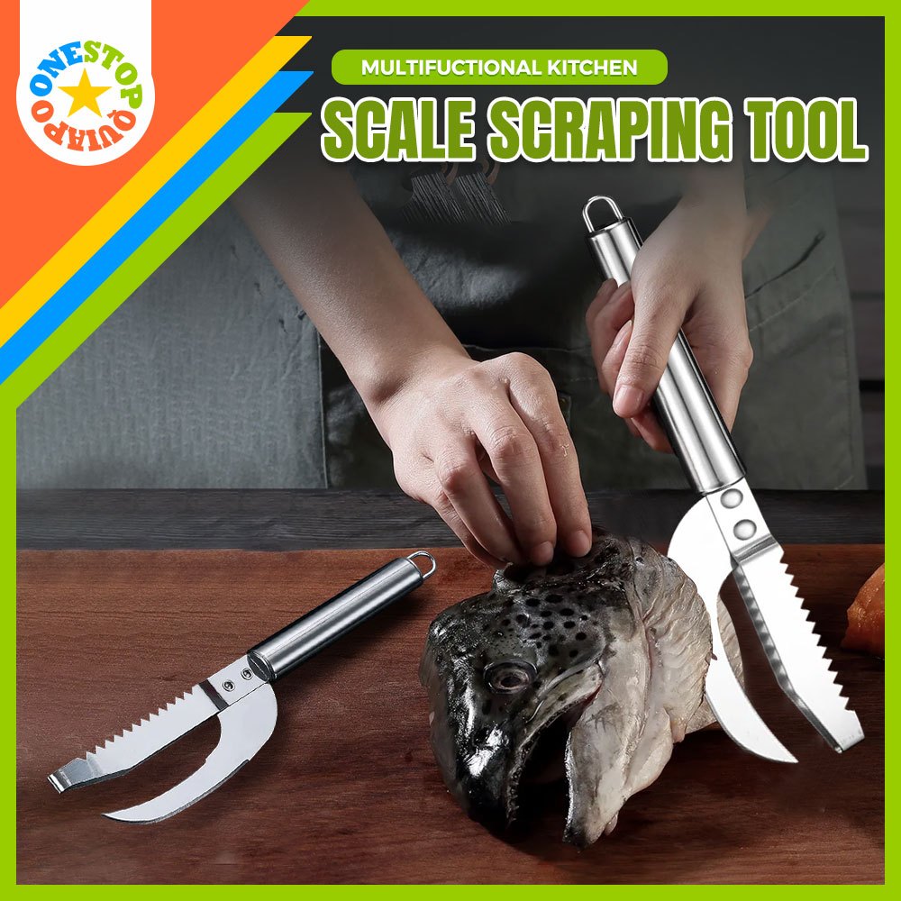 OSQ Multifunctional Stainless Steel Scraper for Fish Belly Cutter Guts ...