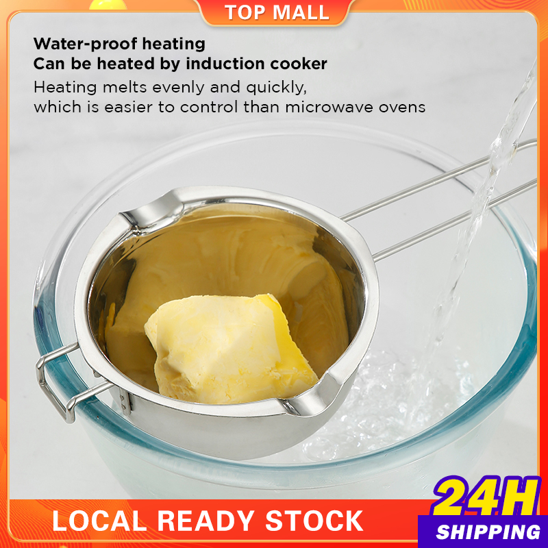 Chocolate Melting Pot Stainless Steel Butter Cheese Heating Bowl Food ...