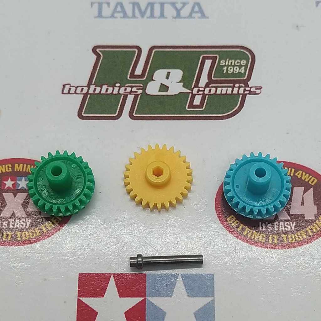 Tamiya MINI 4WD COUNTER GEAR SET 3.7:1 with free 3.5:1 & flourine ...