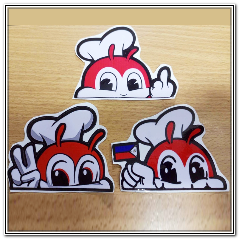 Peeking Jabe Jollibee Vinyl Sticker Decals Decal for Car Tumbler ...