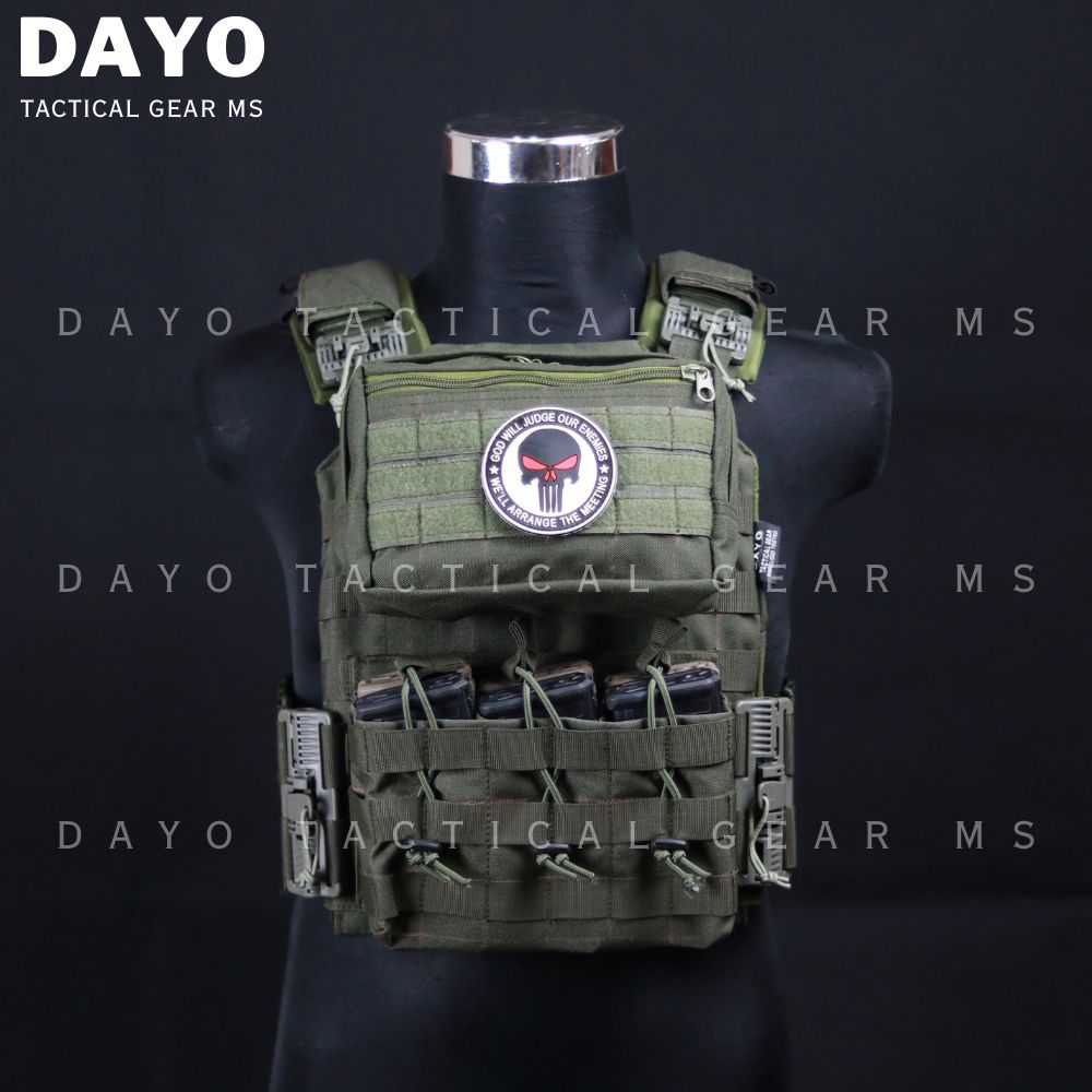 (DAYO) FULLY QUICK RELEASE BANDOLIER/ PLATE CARRIER BACK TO BACK/ VEST ...