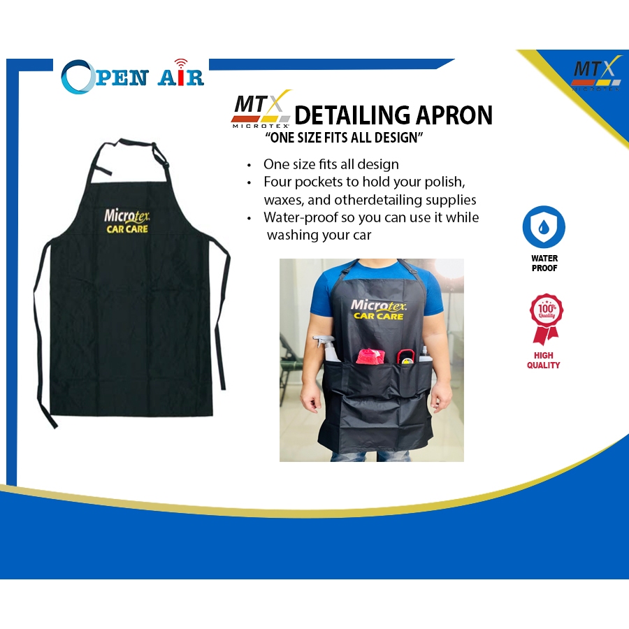 Microtex All Purpose Detailing Apron "Auto Detailing Aprons for ...