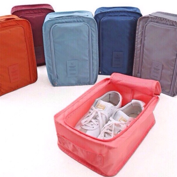 BB061 Foldable Shoe Pouch Shoe bag Plain | Shopee Philippines