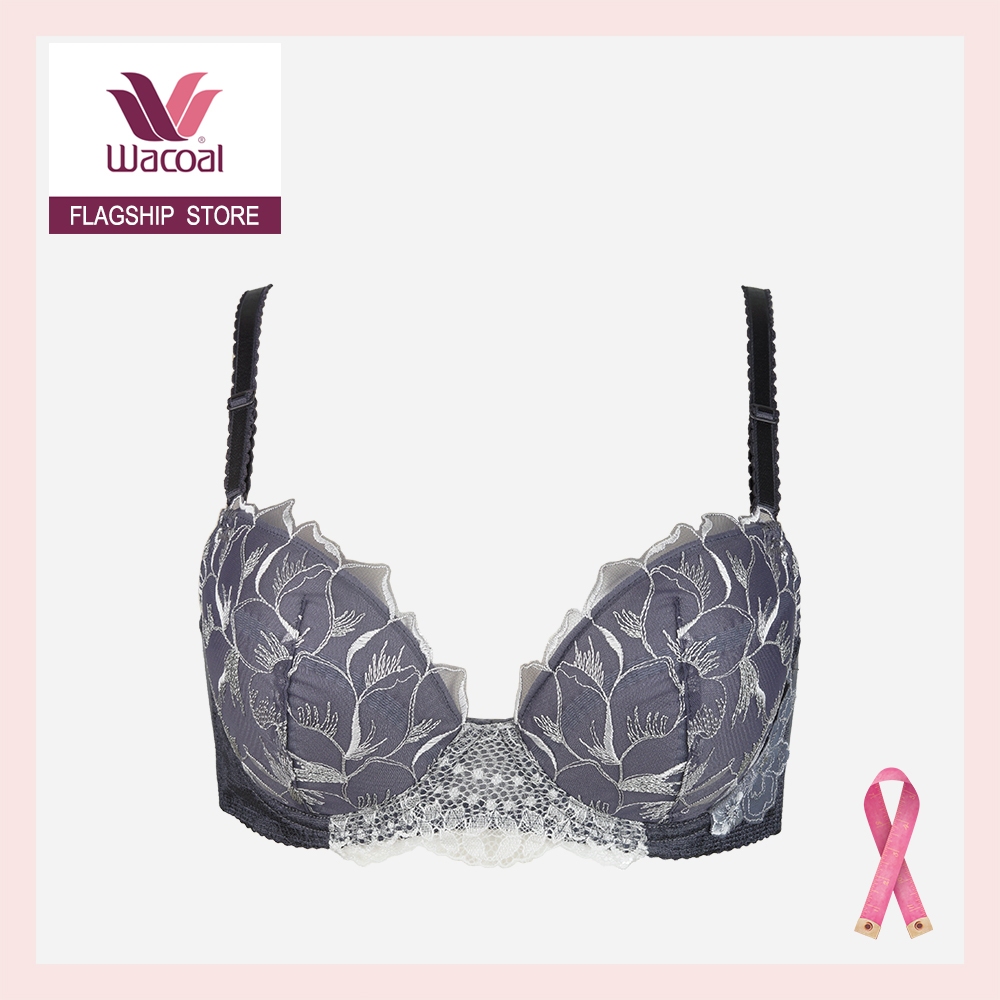 Wacoal Lacey Push Up Bra (KB2363 GY) | Shopee Philippines