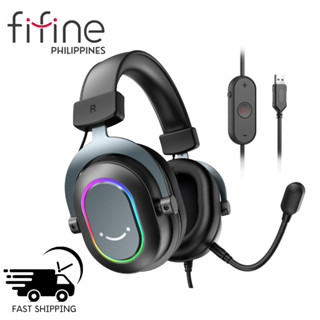 FIFINE H6 AmpliGame H6 USB Gaming Headset for PC Headphones with ...