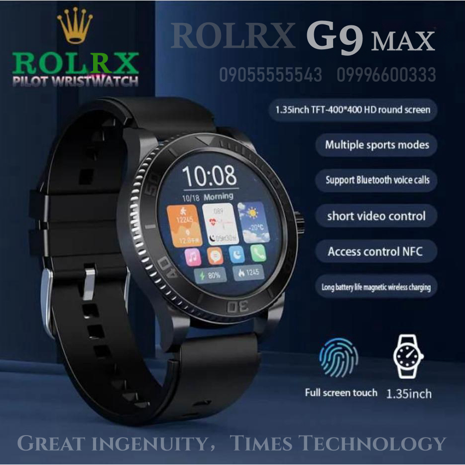 ROLRX G9 Max Smart Watch Original 2023 Original Branded touch screen ...