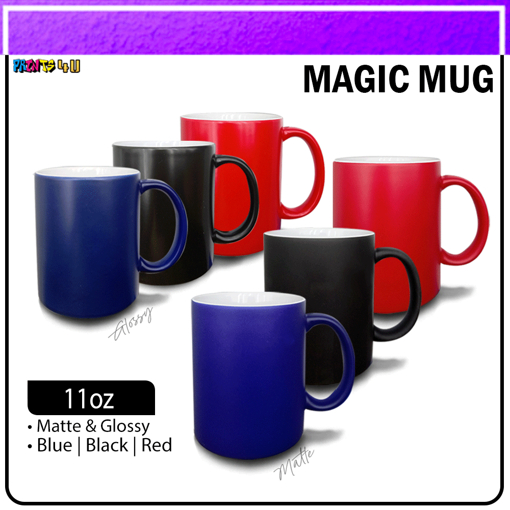 QUAFF Sublimation Coated Printable Magic Mug Matte / Glossy 11oz (Blanks) | Shopee Philippines