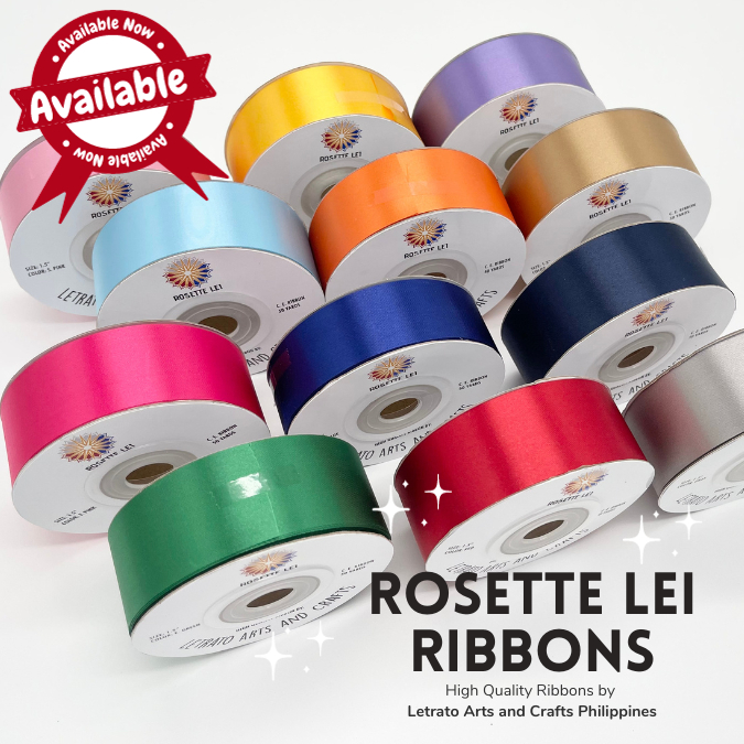 Rosette Lei Ribbons High Quality Satin Ribbons | Shopee Philippines