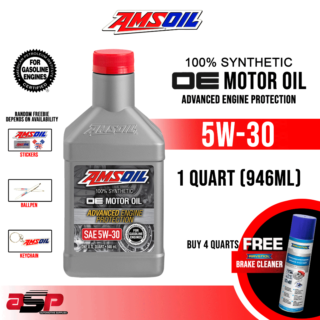 AMSOIL 5W-30 OE Series 100% Synthetic Gasoline Oil 1 Quart (946ml ...