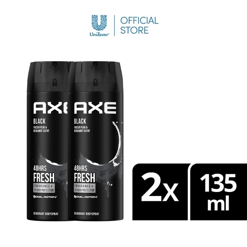 Axe Body Spray Black 135ml x 2 | Shopee Philippines